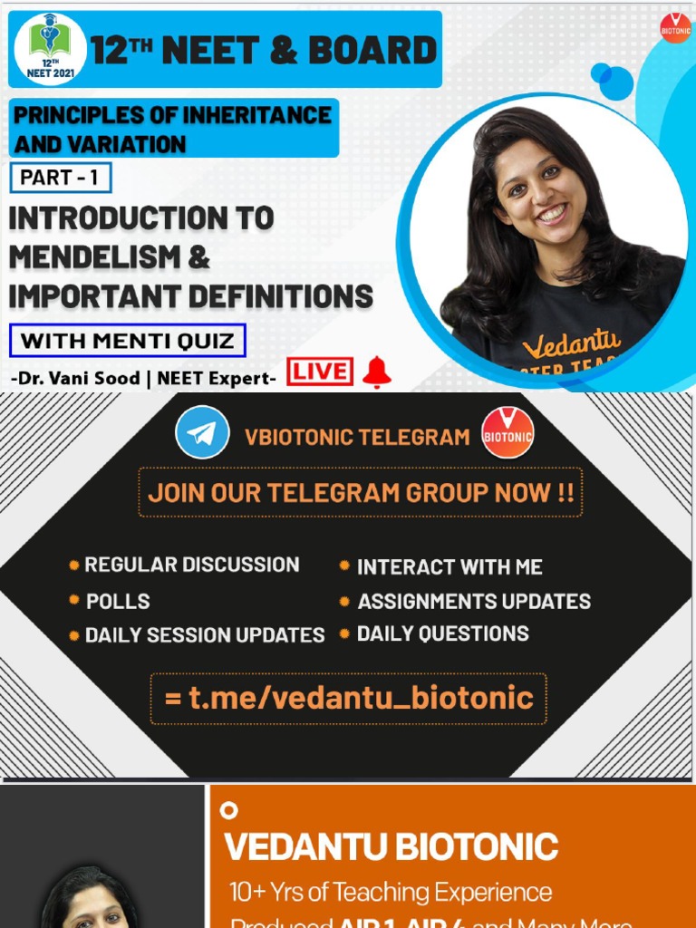 1 Introduction+to+Mendelism+and+Important+Definitions | PDF | Allele | Dominance (Genetics)