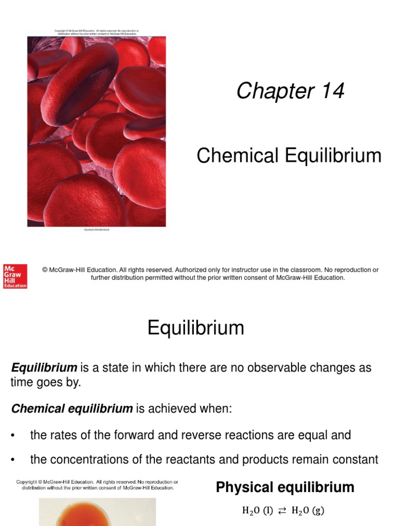 Chapter 14. Chemical Equilibrium | PDF | Chemical Equilibrium | Reaction Rate