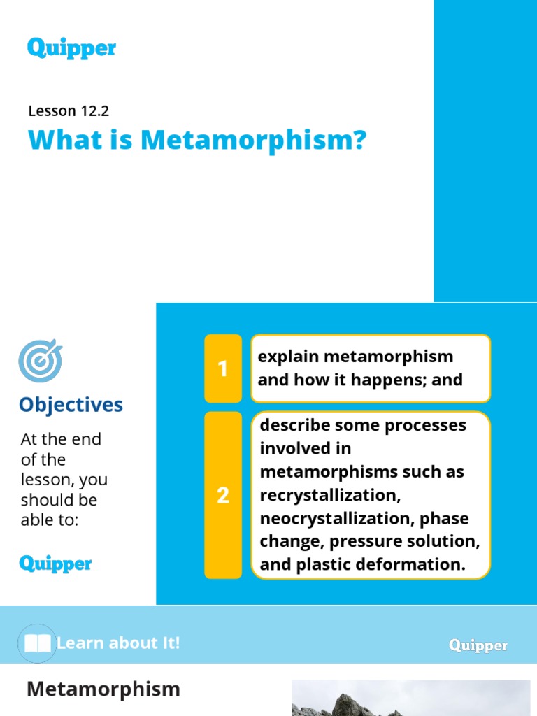 Earth Science SHS 12.2 What Is Metamorphism | PDF | Rock (Geology ...