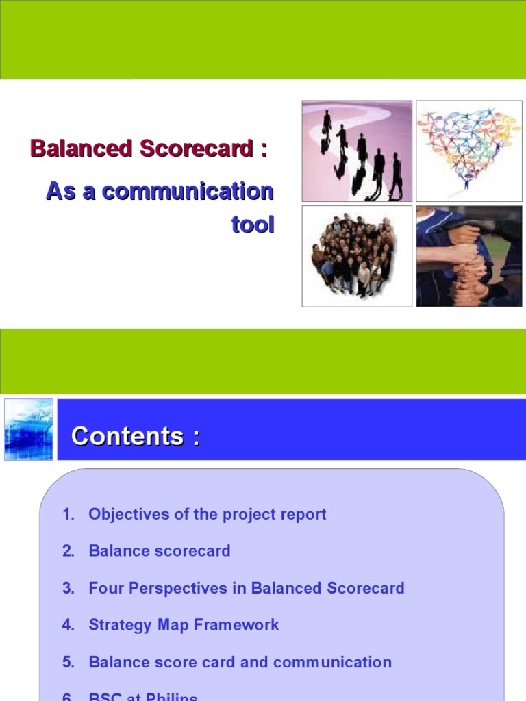 Balanced Scorecard as a Communication Tool | PDF | Strategic Management ...