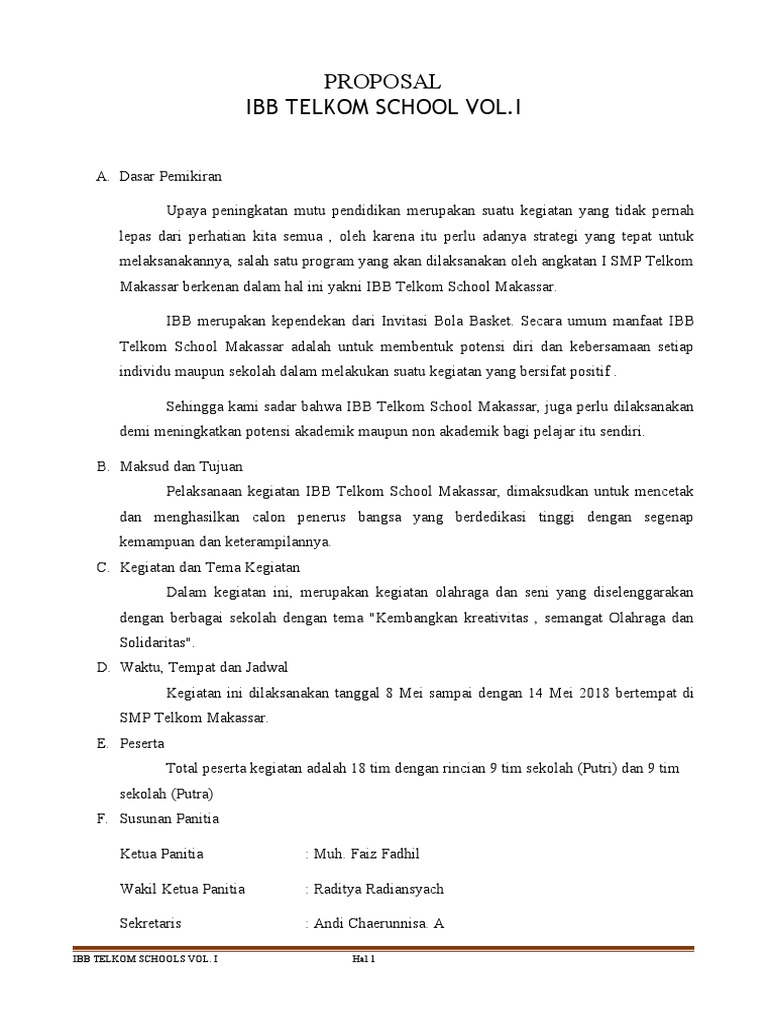 IBB Telkom School Makassar 2018 | PDF