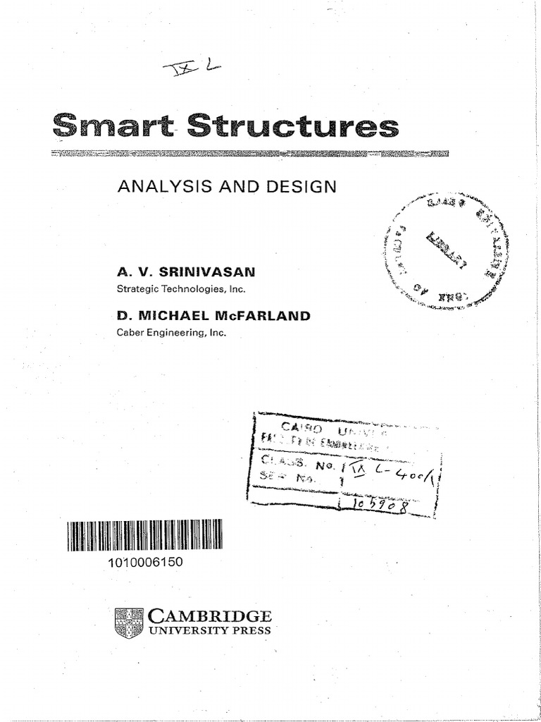 Smart Structures Analysis and Design Srinivasan-2001 | PDF