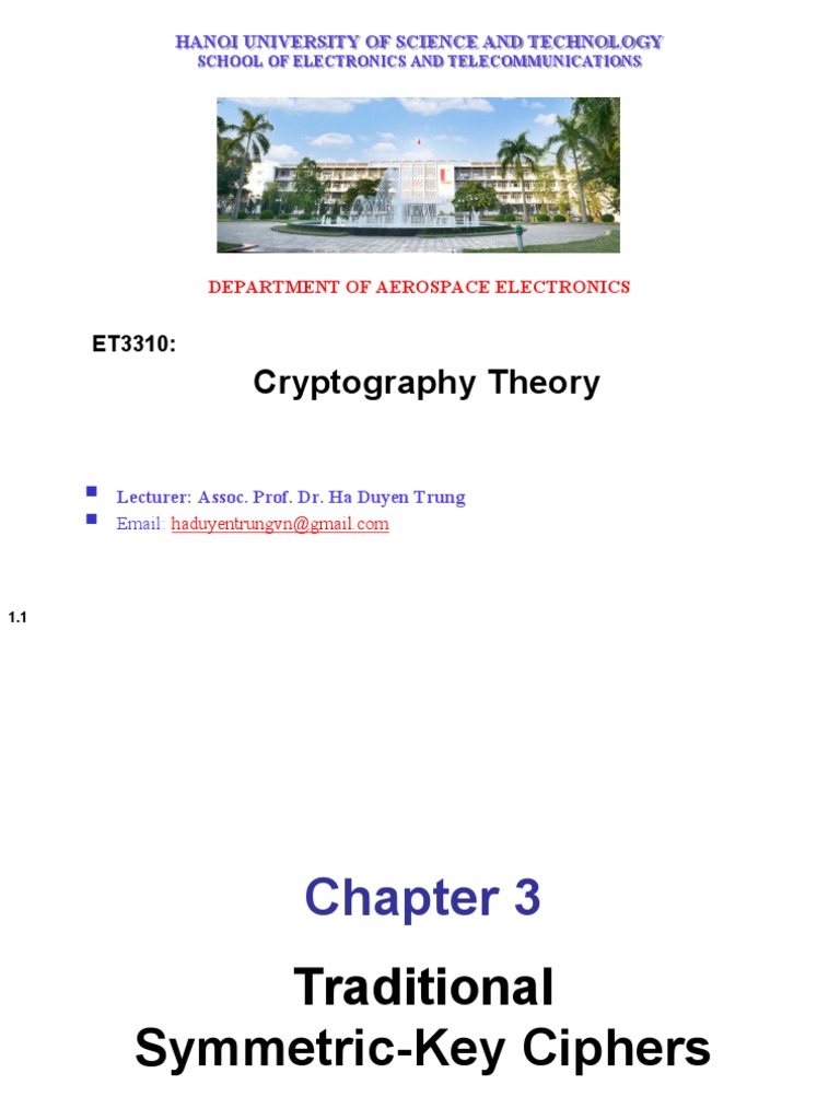 Cryptography Theory Lectures | PDF | Cipher | Cryptography