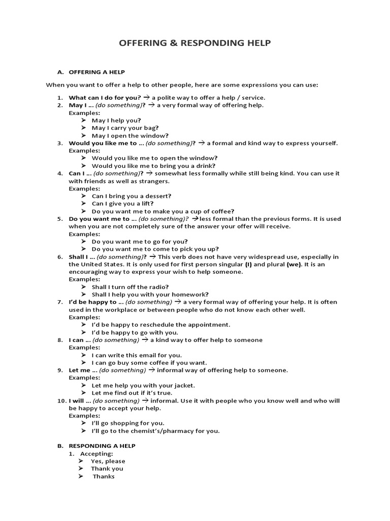 Offering Help Pjj Kelas Xii Pdf