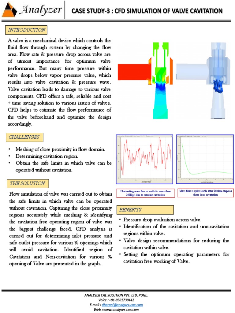 CFD Simulation of Valve Cavitation | PDF