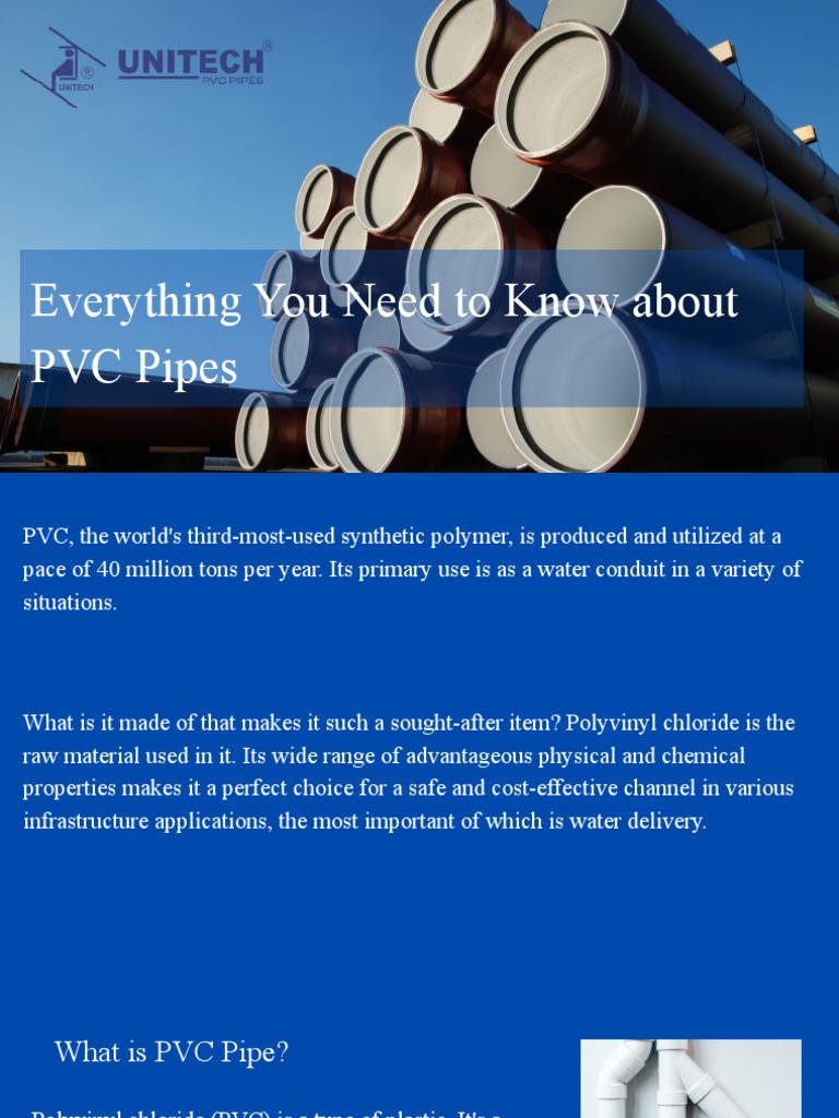 Everything You Need To Know About PVC Pipes | PDF | Business ...