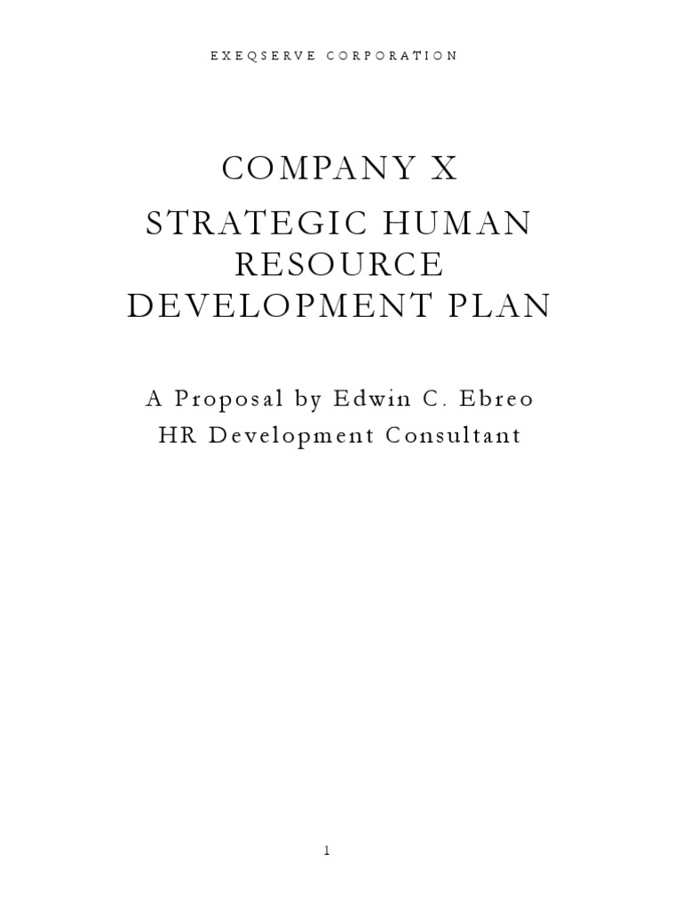 HRD Plan Template PDF | PDF | Leadership | Competence (Human Resources)