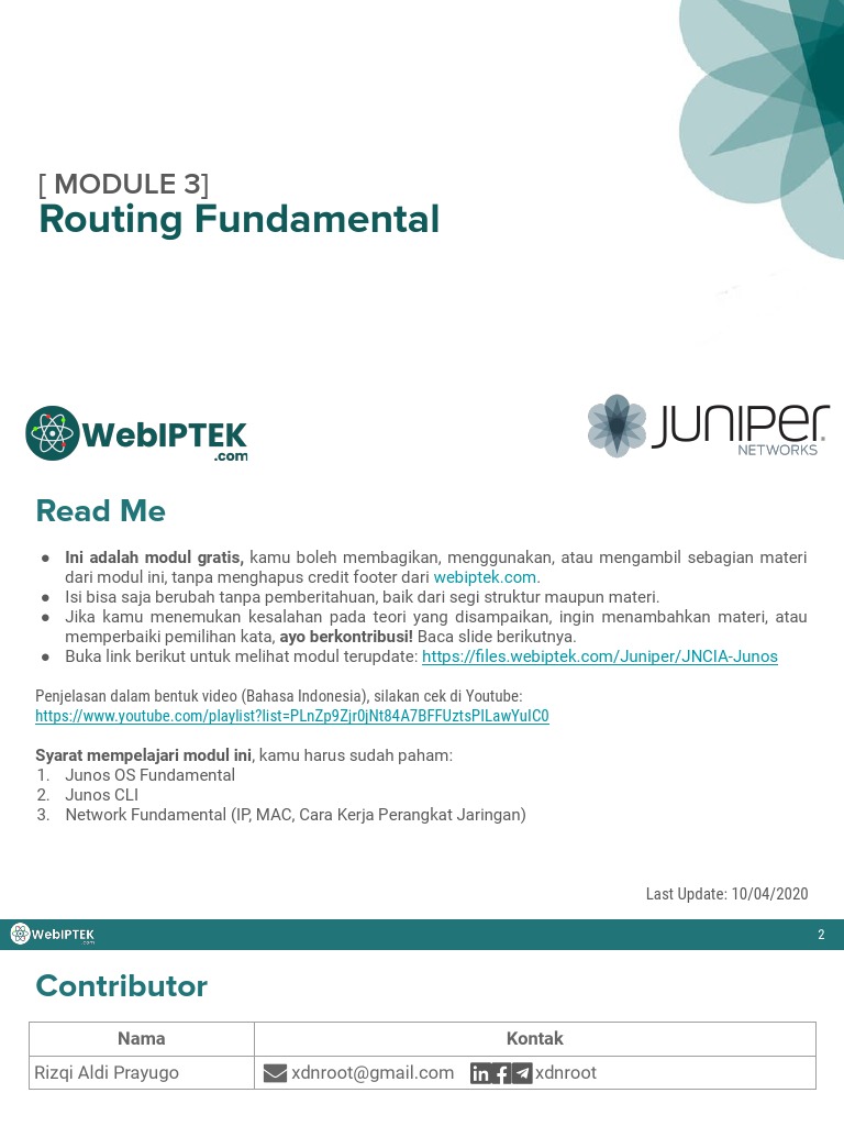 Module 3 Routing Fundamental | PDF