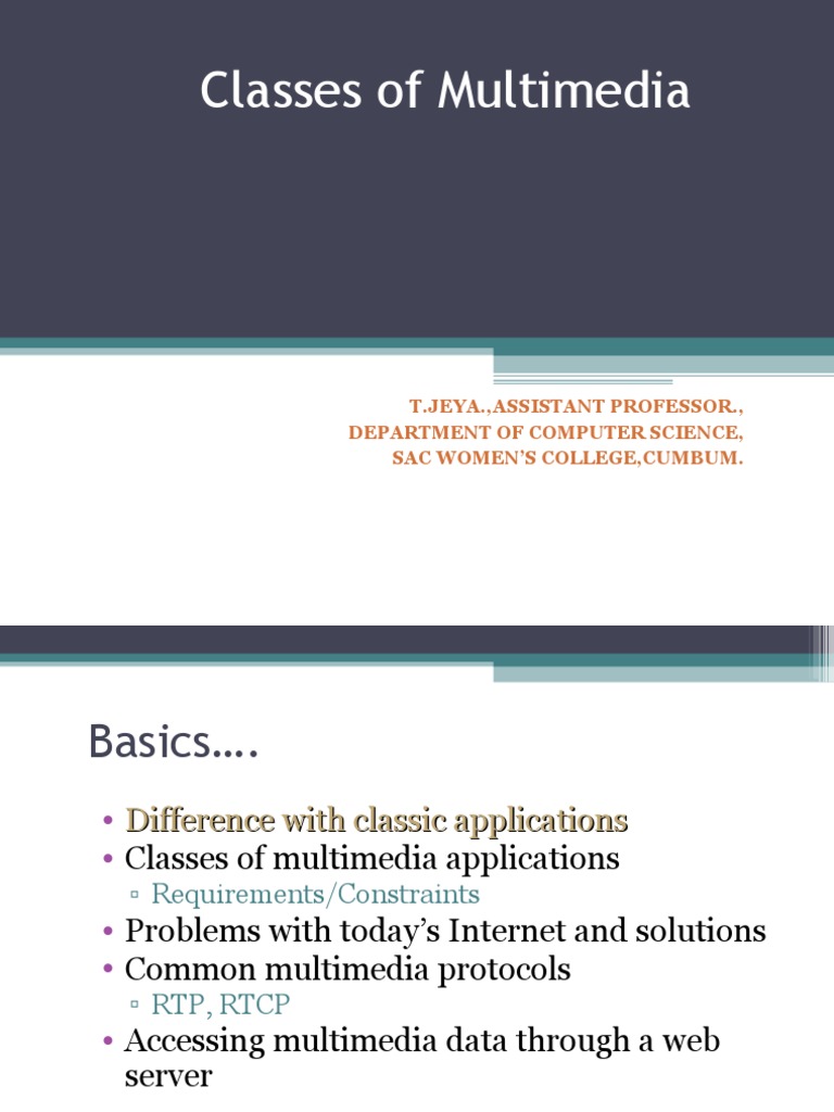 Multimedia Applications Guide | PDF | Data Compression | Data Transmission