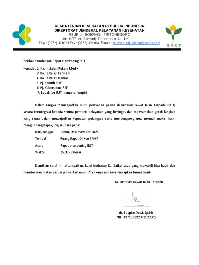 Undangan Meeting New Pdf