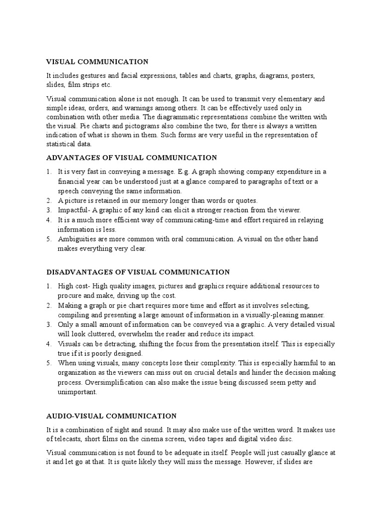 Visual Communication, Summary Writing | Download Free PDF | Computer ...