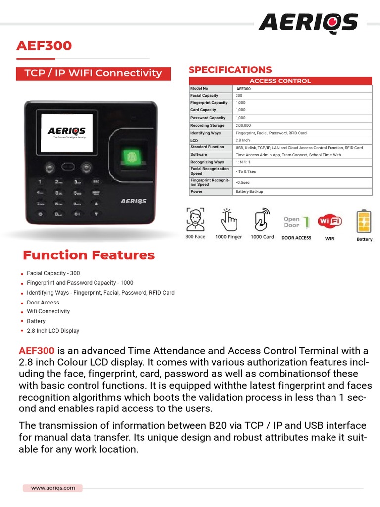 Access Control Datasheet | PDF | Access Control | Computer Architecture