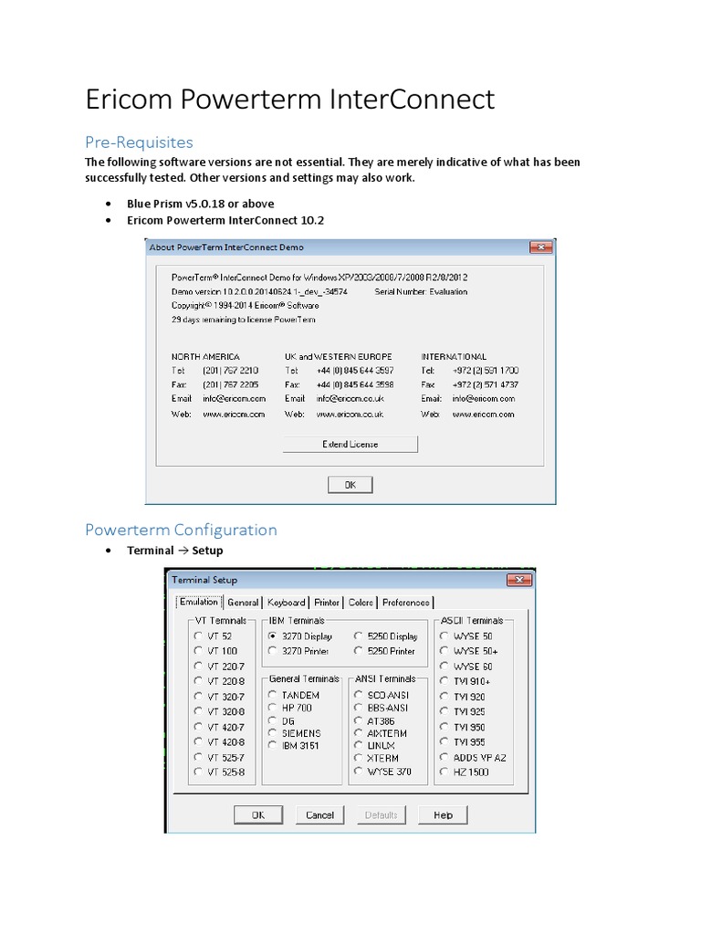 How To Configure Ericom Powerterm InterConnect | PDF