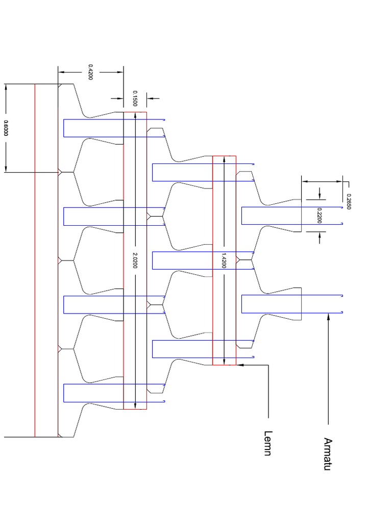 Detaliu Grinda T Intors Model | PDF