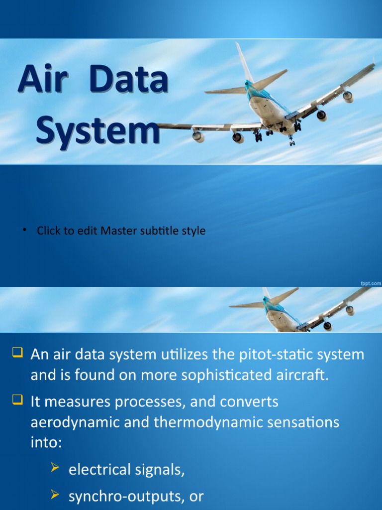 Air Data System | PDF | Airspeed | Aerospace