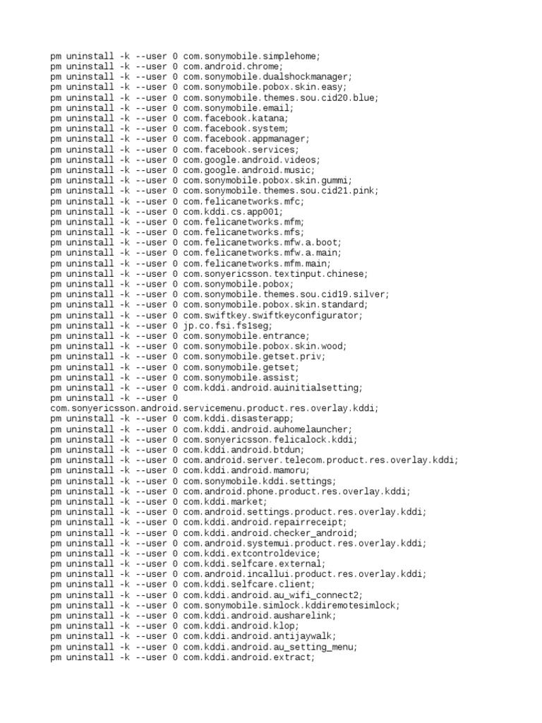 Script Debloat Au | PDF