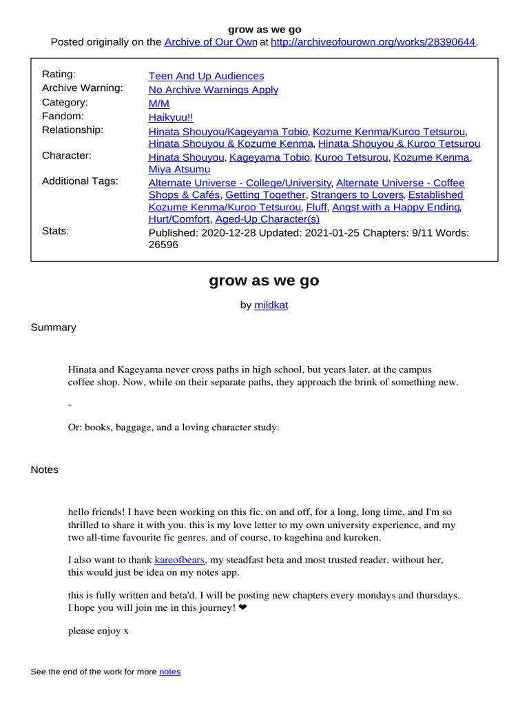 Grow As We Go | PDF