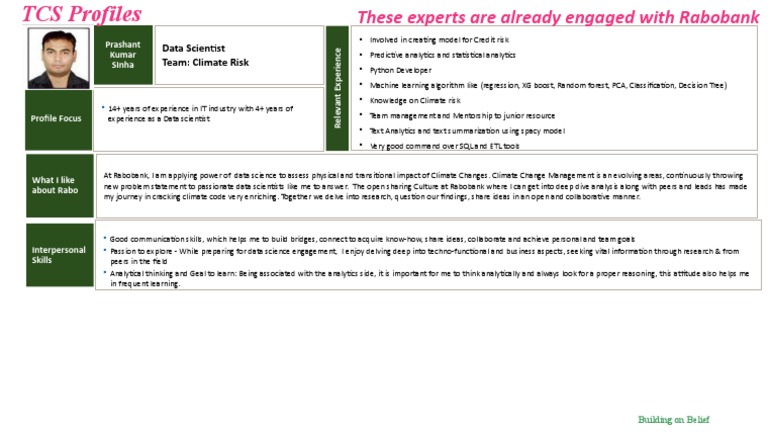 Data Scientist Team: Climate Risk: Prashant Kumar Sinha | PDF ...
