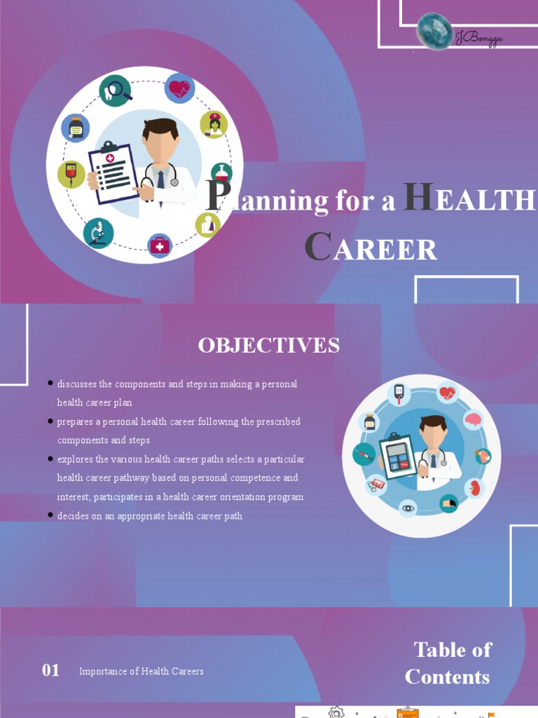 Planning For A Health Career PPT For Students Aa | PDF | Dietitian ...
