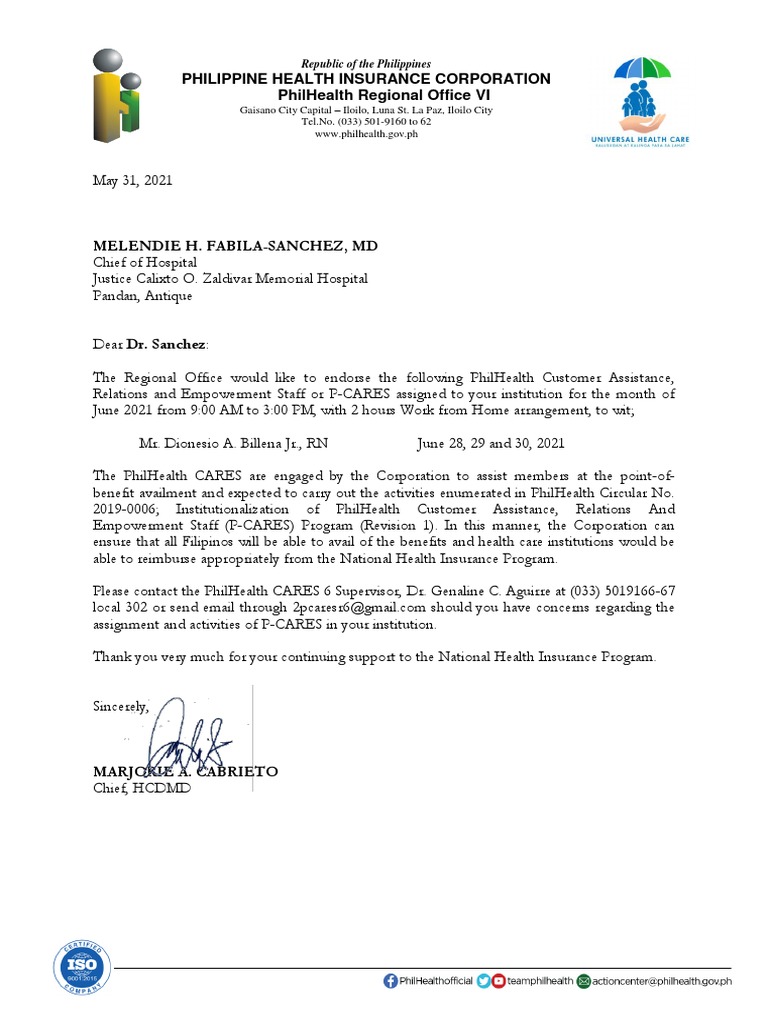 Philippine Health Insurance Corporation Philhealth Regional Office Vi ...