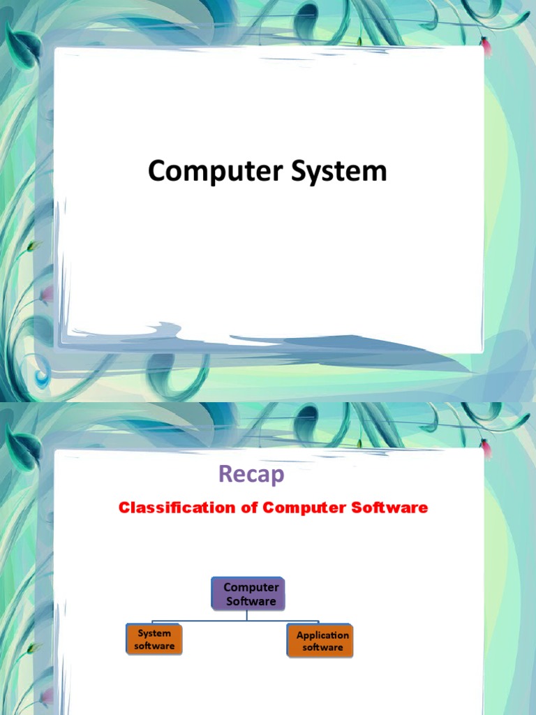 A Computer System-Week5 - 30-06-21 | PDF | Input/Output | Central Processing Unit