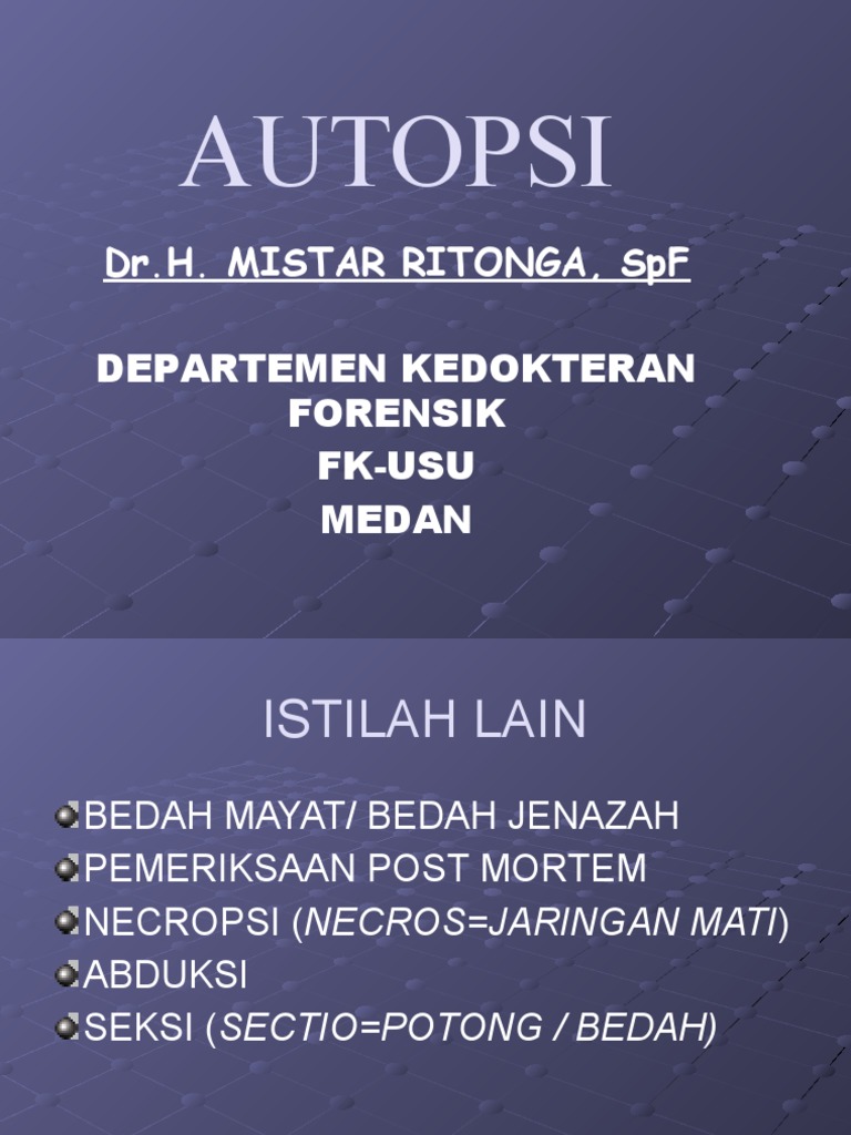 Autopsi (MR) | PDF