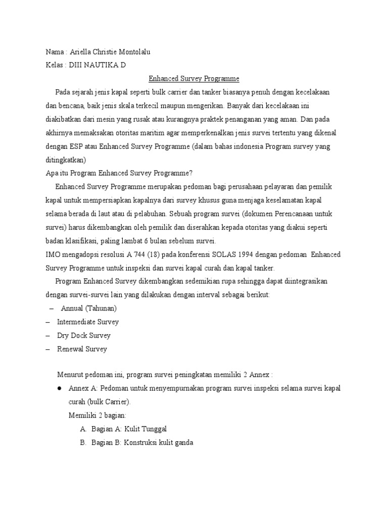 Enhanced Survey Programme Article | PDF