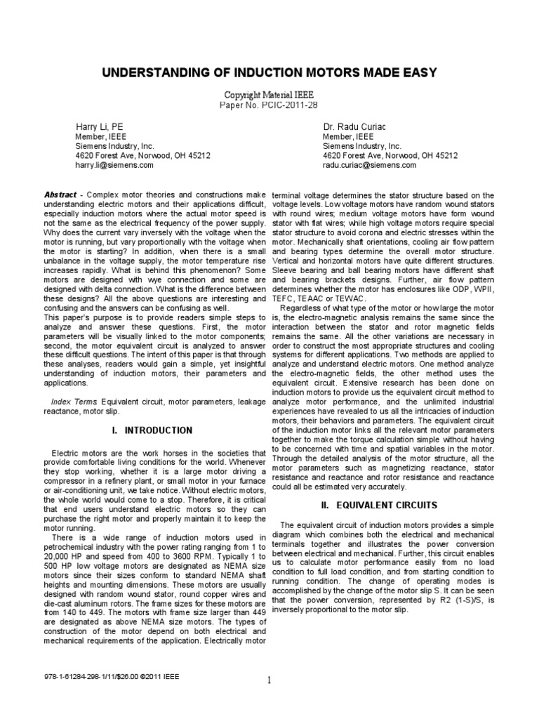 Understanding of Induction | PDF | Electric Motor | Inductor