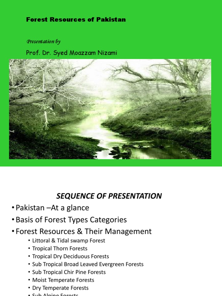 Forest Types and Resources in Pakistan | PDF | Forests | Tropics