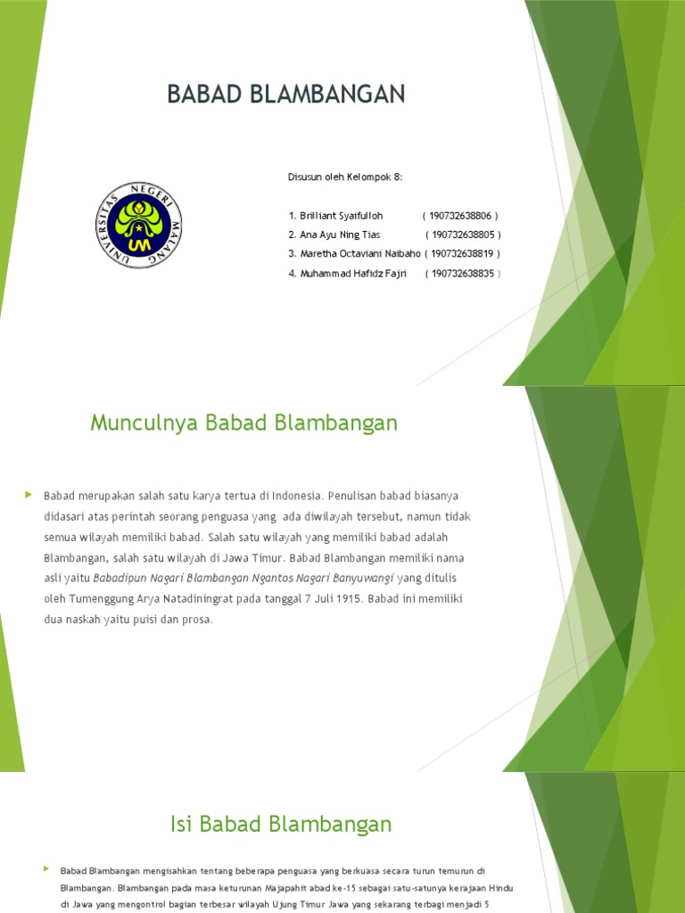 Sejarah dan Ajaran Babad Blambangan | PDF | Agama & Spiritualitas ...
