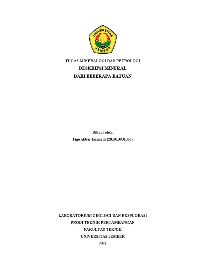 Deskripsi Batu Liparit dan Jenisnya | PDF