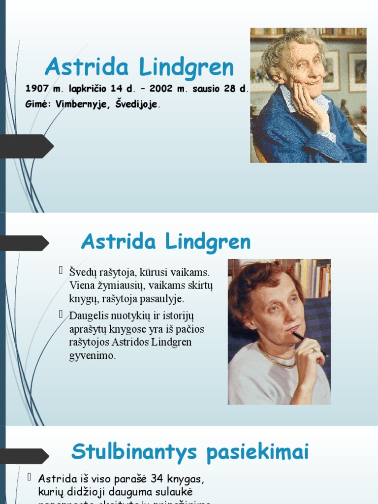 1 Pam. Skaidrės. Astrid Lindgren | PDF