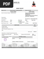 Bluedart - INVOICE FORMAT - Courier Details | PDF