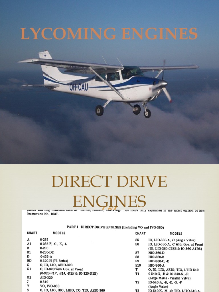 Lycoming | PDF | Engines | Internal Combustion Engine