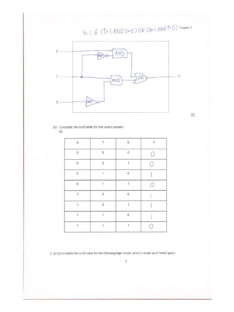 Chapter 3 Computer Science Test O Level | PDF
