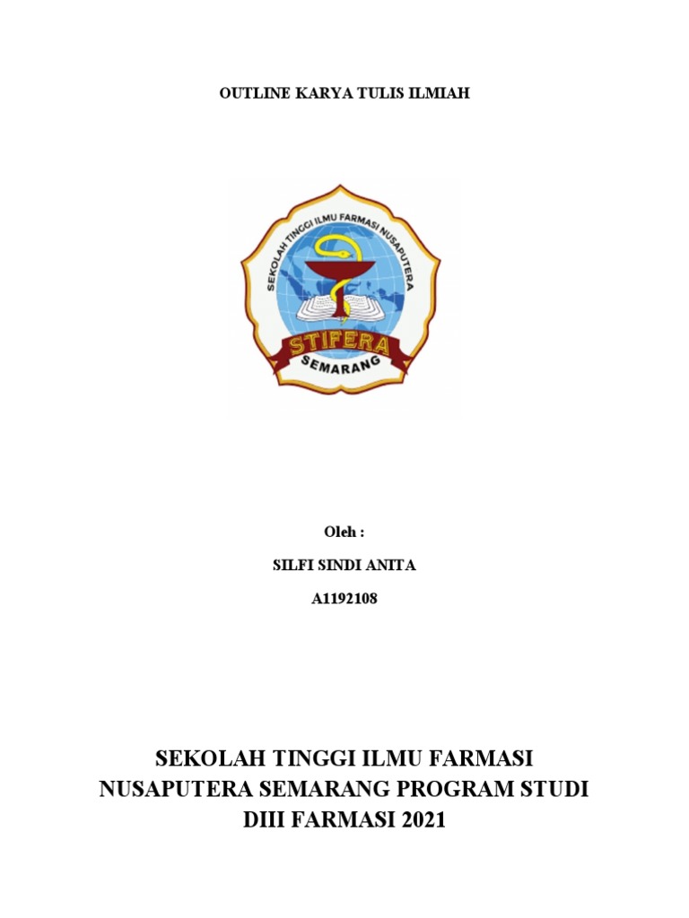 Bagi OUTLINE KIMIA FARMASI - SILFI SINDI ANITA | PDF