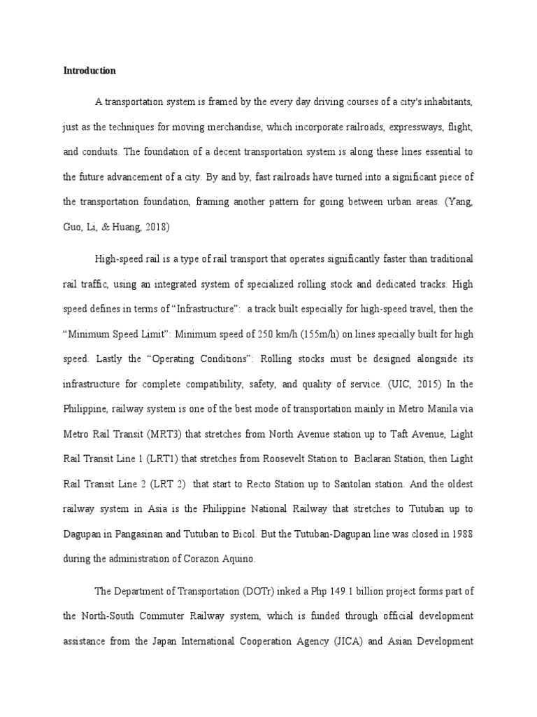 The Perception of Commuters in Bulacan State University College of ...