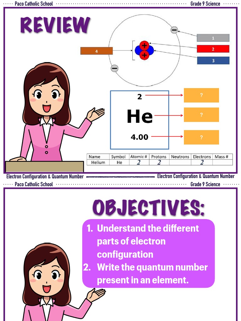Electron Configuration & Quantum Mechanic Model 1 | PDF | Electron ...