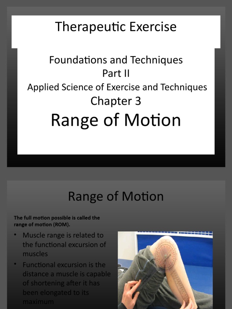 ROM 3rd Chapter Part 1 | PDF | Muscle | Healing