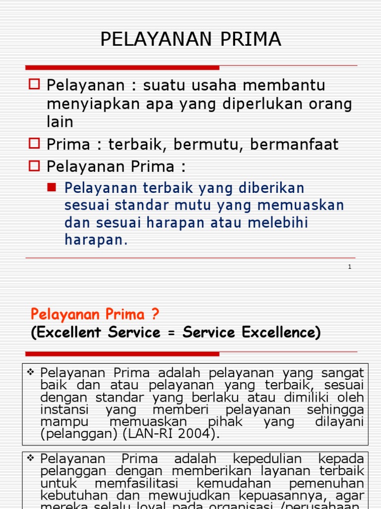 Pelayanan Prima | PDF | Bisnis | Pengembangan Diri