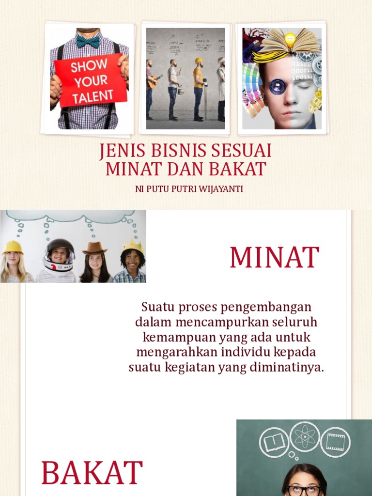 Jenis Bisnis Sesuai Minat Dan Bakat | PDF