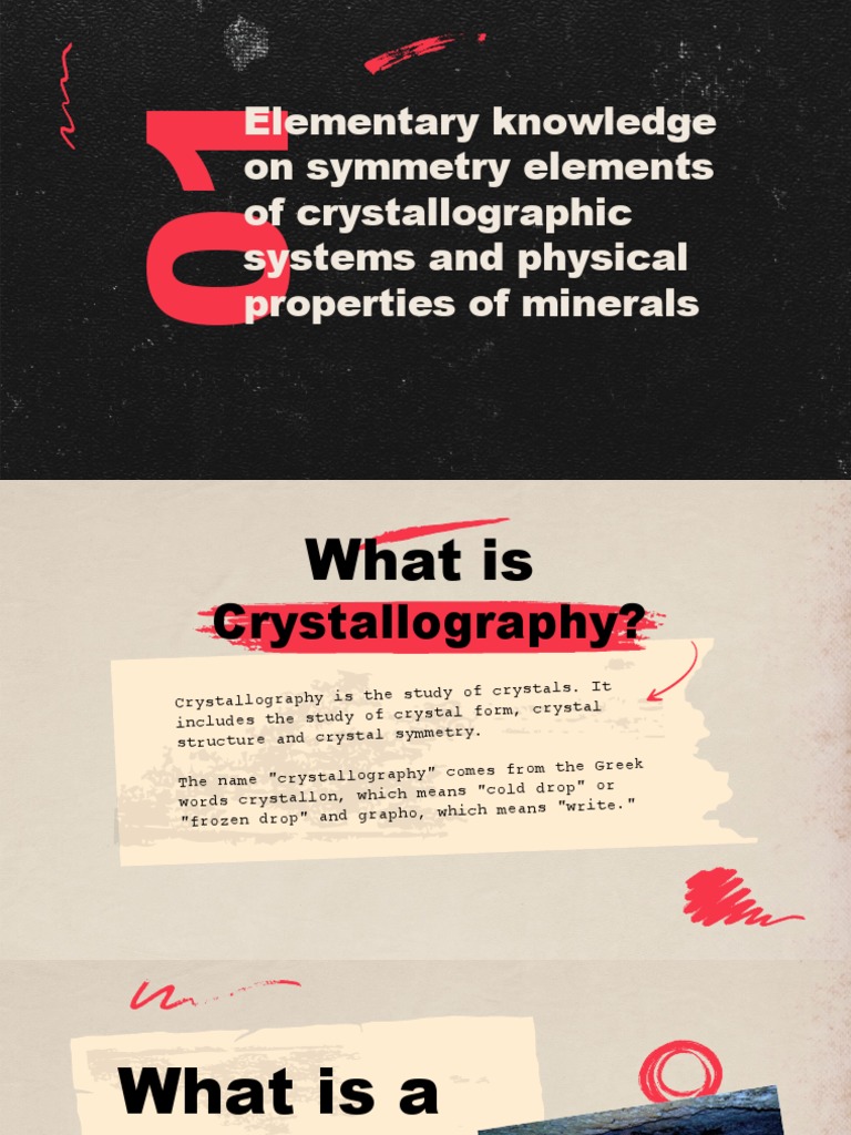 Elementary Knowledge On Symmetry Elements of Crystallographic Systems ...