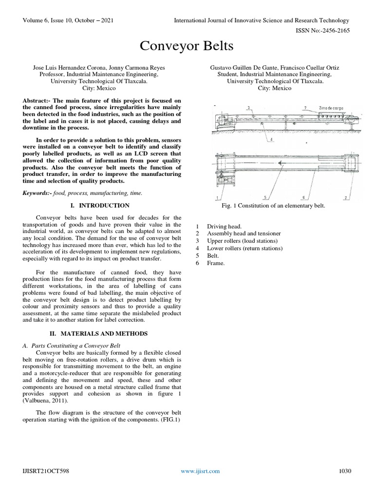 Conveyor Belts | PDF | Color | Computer Engineering