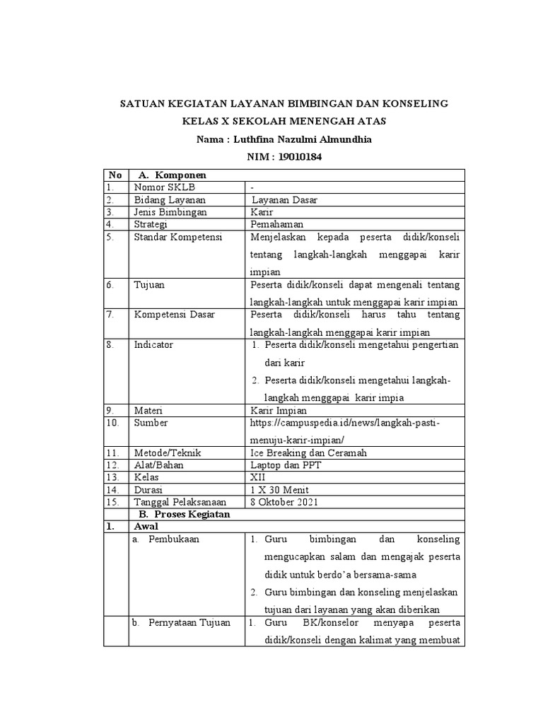 RPL BK Kelompok Bidang Karir | PDF