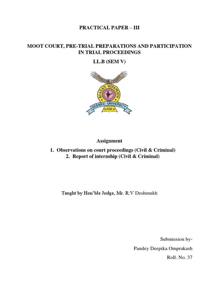Court Observations & Report | PDF | Law