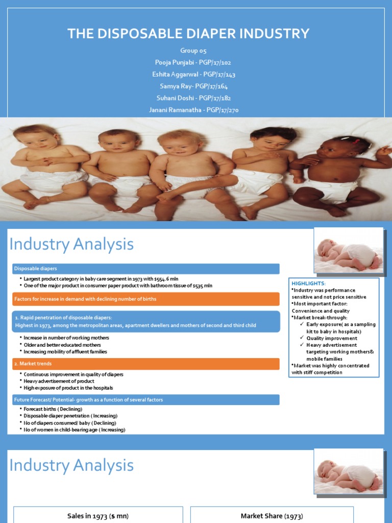 Disposable Diaper Industry - Group 05 - Sec A | PDF | Diaper | Brand