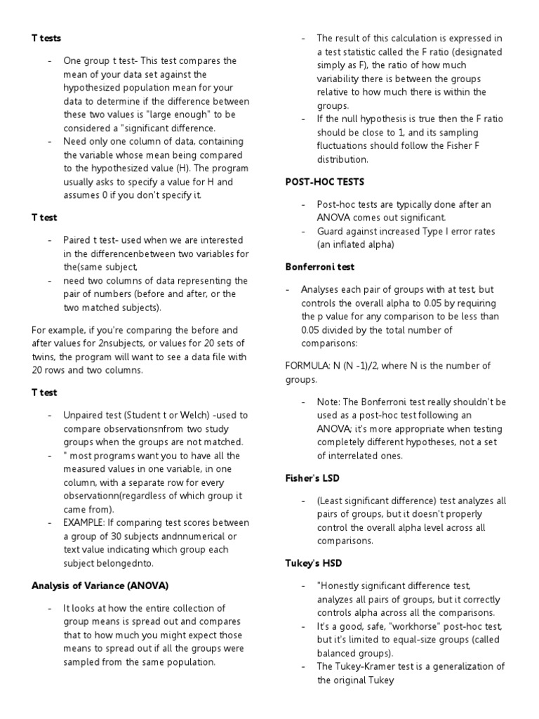 Last Meeting Incomplete | PDF | Statistical Hypothesis Testing ...