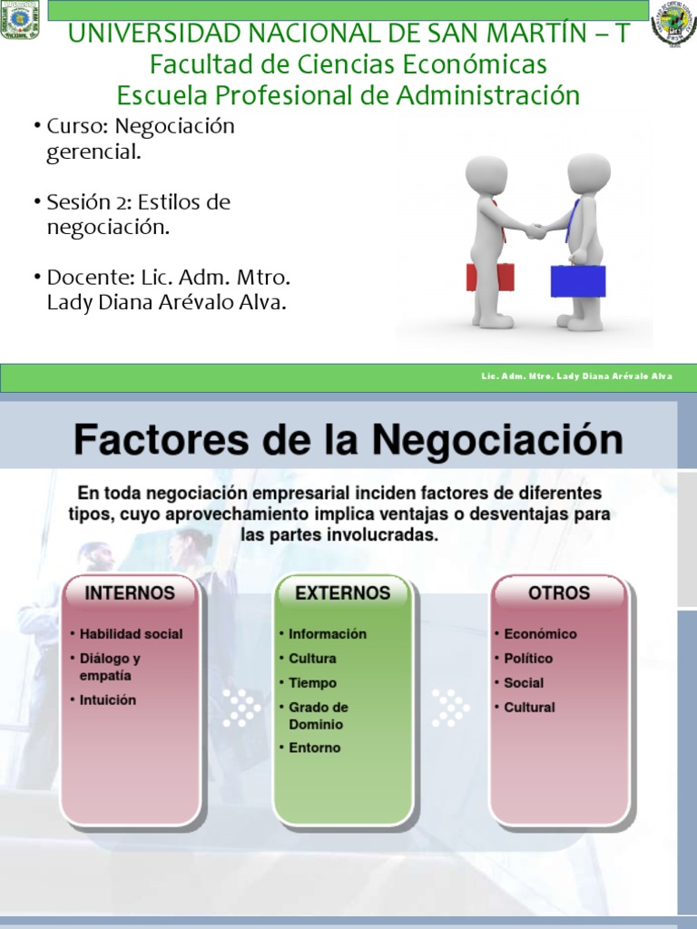 Estilos y Factores en Negociación Empresarial | PDF | Negociación | Empatía