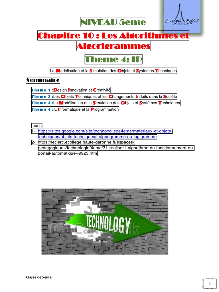 10 Algorithmes Et Algorigrammes 1er Partie | PDF