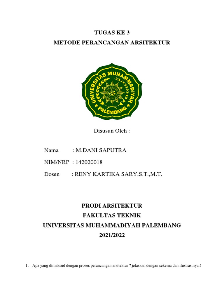 M.dani Saputra 142020018 Mpa TGS 3 | PDF